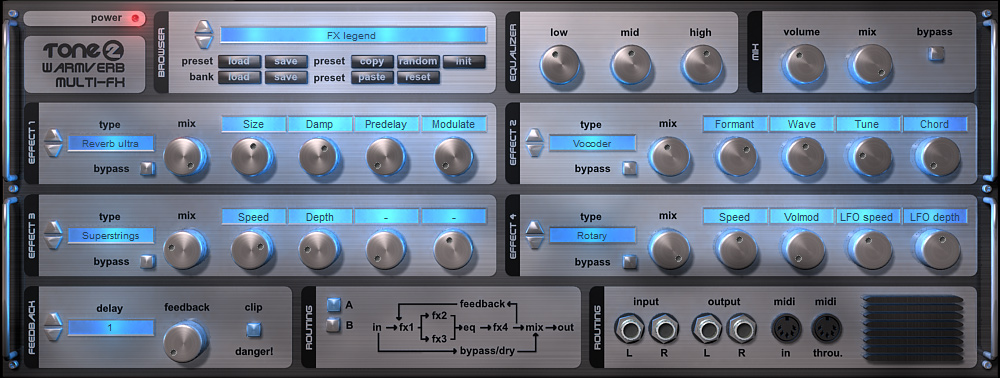 Multi-FX - create unique sounding custom effects with a mouse click